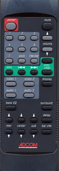 ADCOM GSA-700 Remote Control | The Audio Legacy